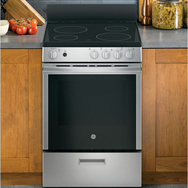 GE Appliances 24" 2.9 Cubic Feet Electric Freestanding Range & Reviews ...