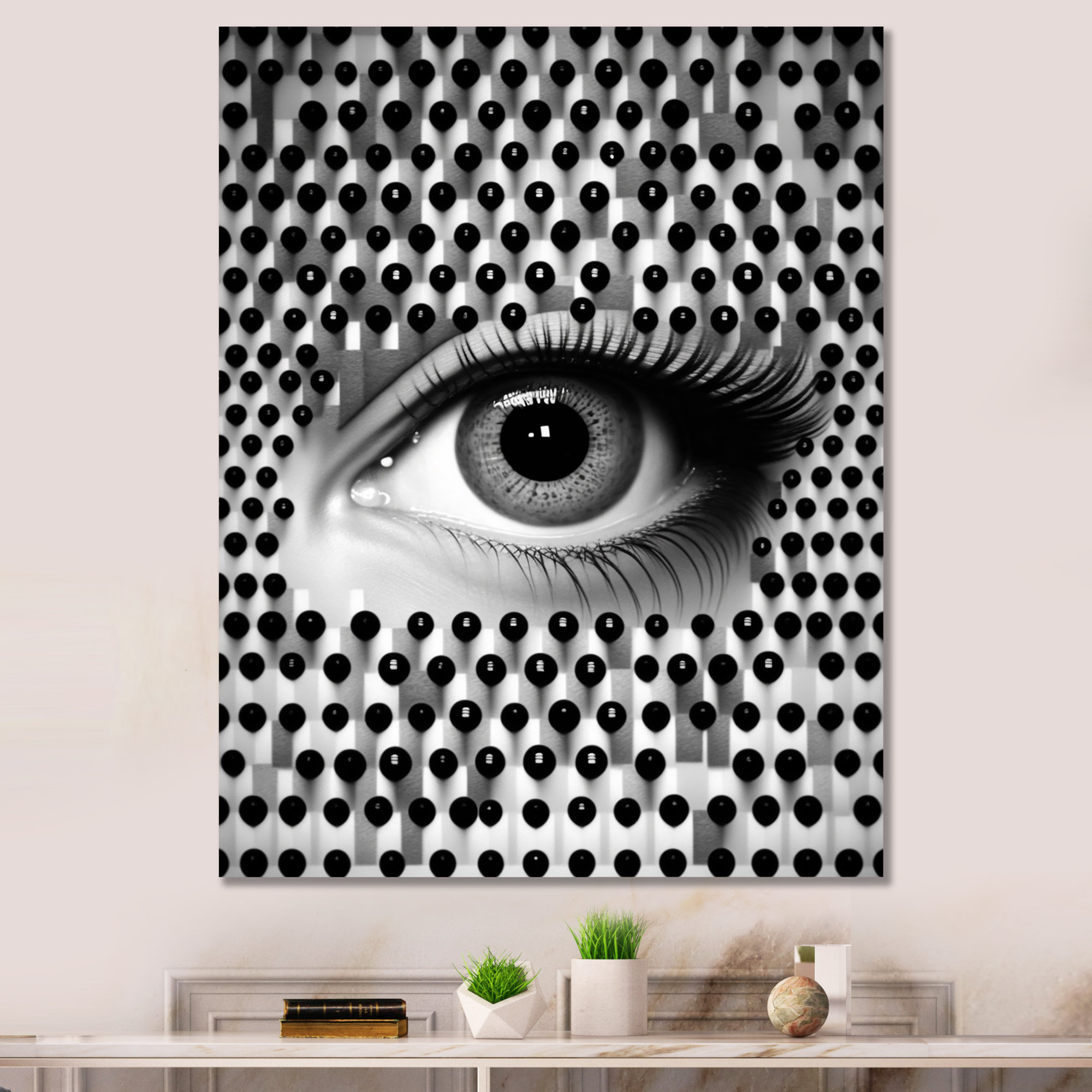 Latitude Run® Monochrome Eye Wall Décor | Wayfair