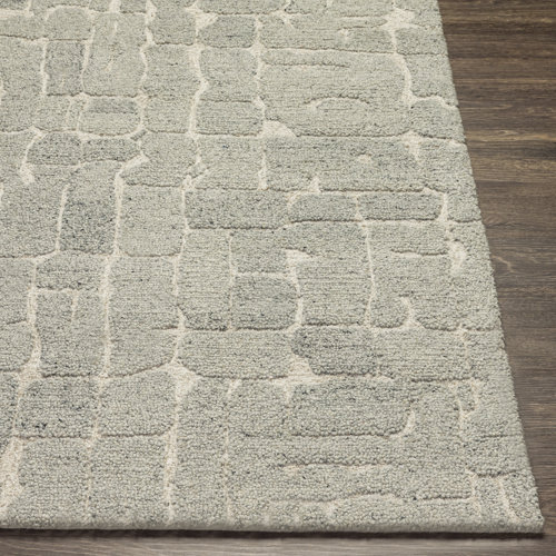 Joss & Main Rafe Handmade Wool Gray Rug & Reviews | Wayfair