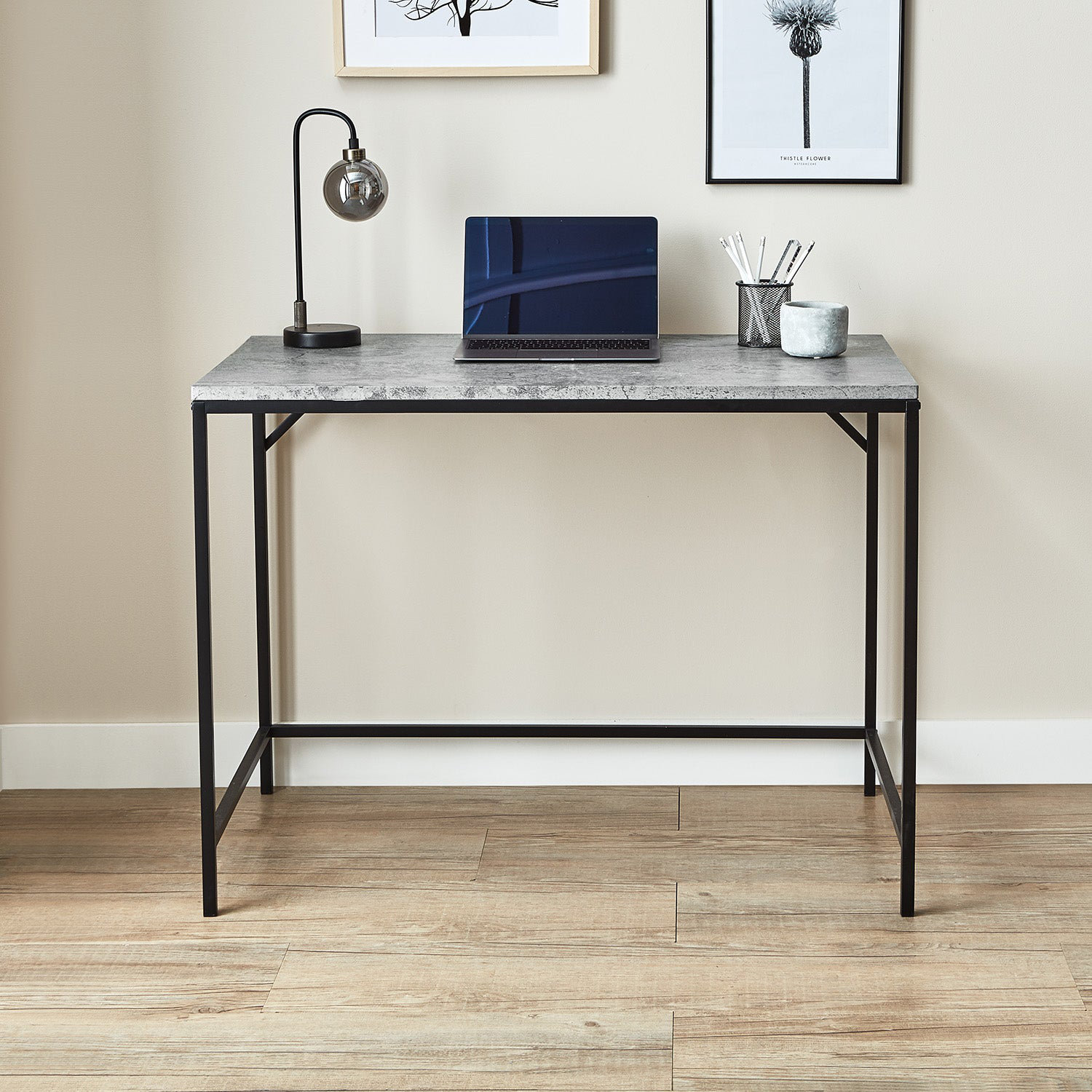 17 Stories Kalyssa 100Cm W Rectangular Writing Desk | Wayfair.co.uk