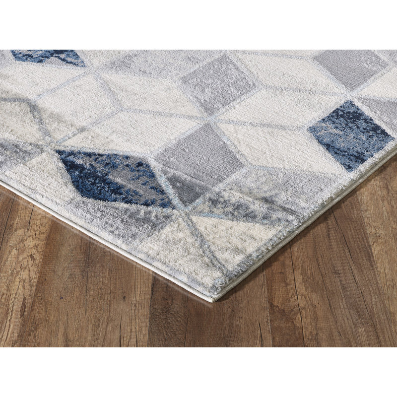 Corrigan Studio® Jenifry Geometric Gray Area Rug & Reviews | Wayfair