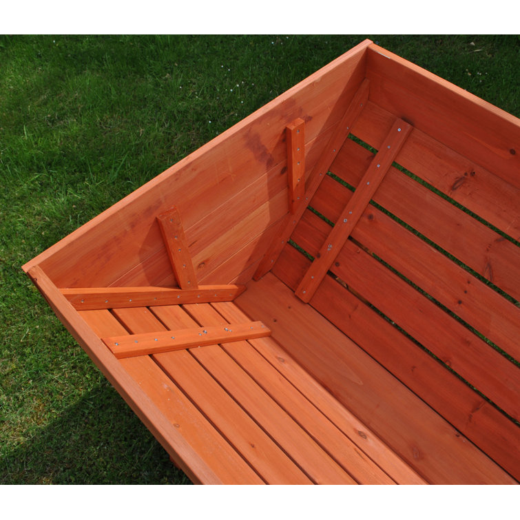 Dakota Fields Veg-Trough Large Wooden Raised Vegetable Bed Planter ...