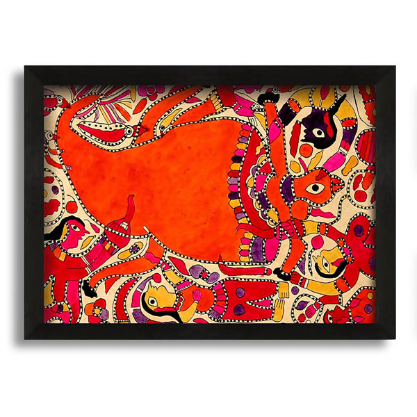 Ophelia & Co. Aboriginal Madhubani - Picture Frame Graphic Art on ...