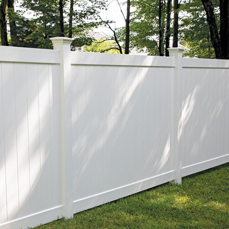 Barrette Outdoor Living Solid Privacy Panel Fence Kit & Reviews | Wayfair
