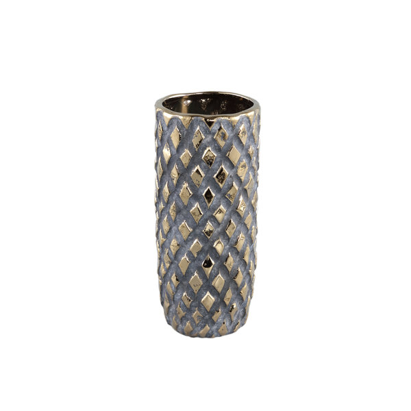 Fairmont Park Juney Gold Ceramic Pot | Wayfair.co.uk