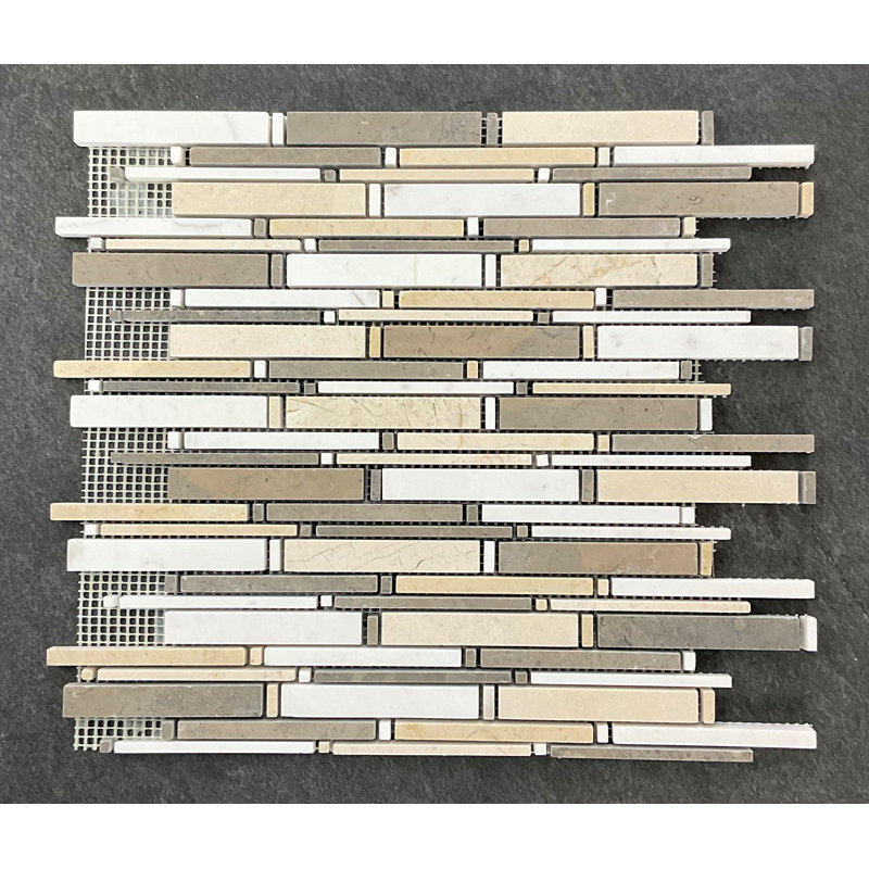 ES Stone Natural Stone Linear Mosaic Wall & Floor Tile | Wayfair