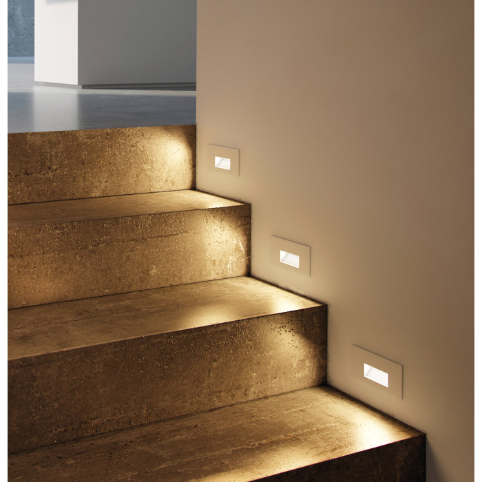 Latitude Run® Gislind Integrated LED Metal Step Light & Reviews | Wayfair