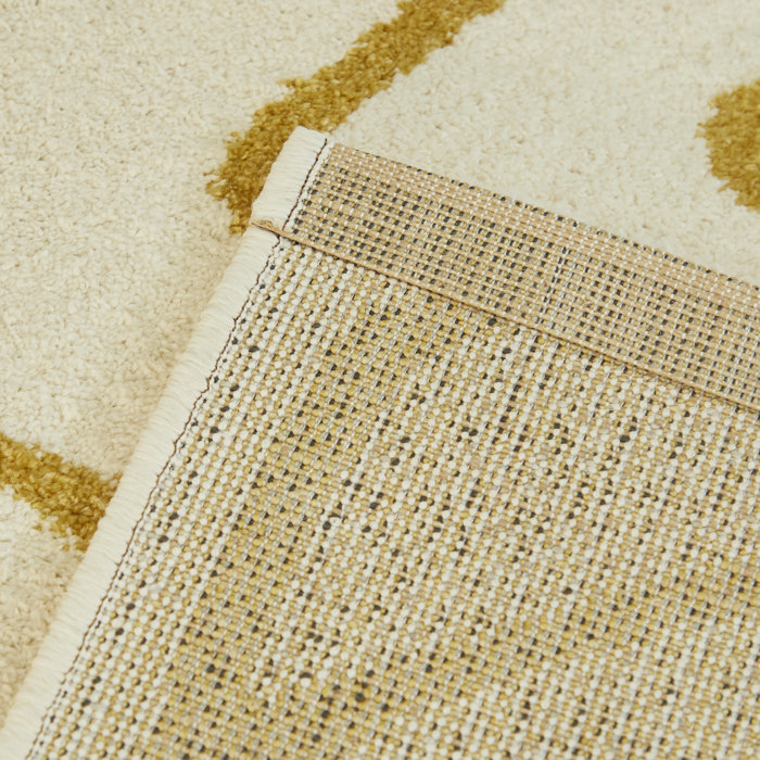 Mercury Row® Arlington Performance Cream/Gold Rug & Reviews | Wayfair