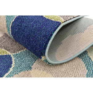 Wade Logan® Dews Performance Blue Rug & Reviews | Wayfair