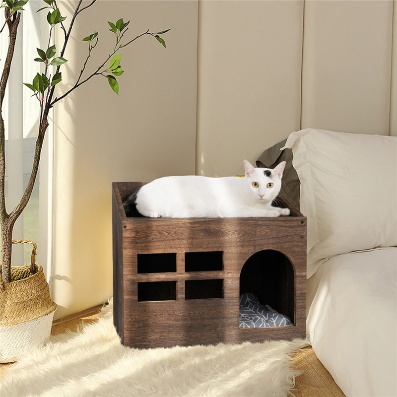 Archie & Oscar Cataleya Rectangle Cat Bed | Wayfair.co.uk