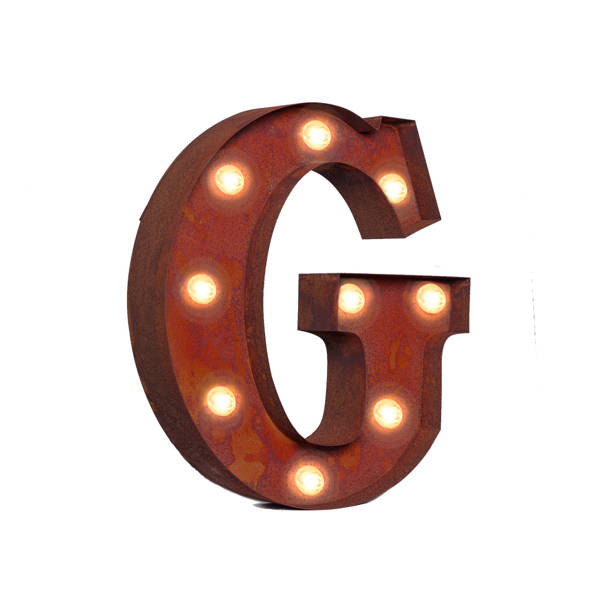 Williston Forge Arvie Letter 12" LED Marquee Sign & Reviews | Wayfair