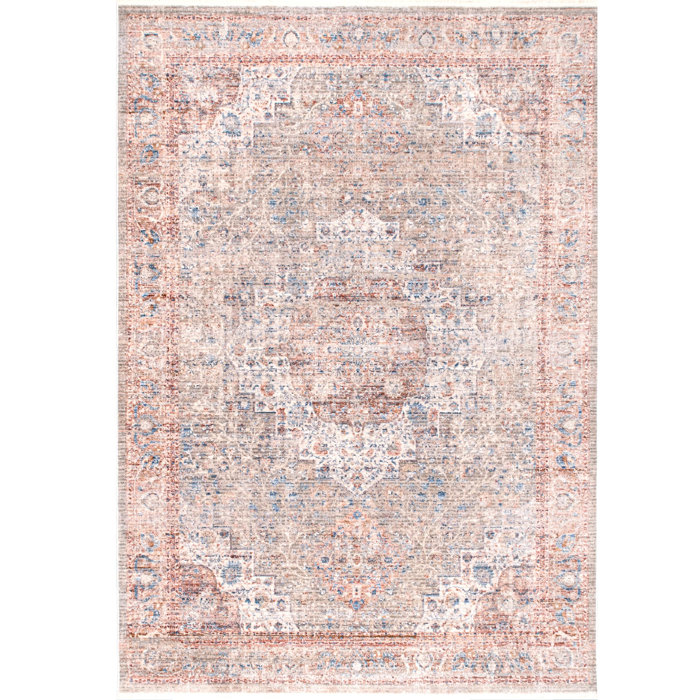 Bloomsbury Market Penik Performance Beige Rug | Wayfair