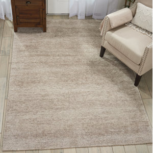 Highland Dunes Zendejas Solid Oatmeal Beige Area Rug & Reviews | Wayfair