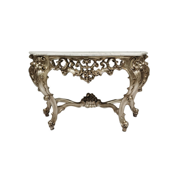 House of Hampton® Daylan 63.58'' Genuine Marble Console Table | Wayfair