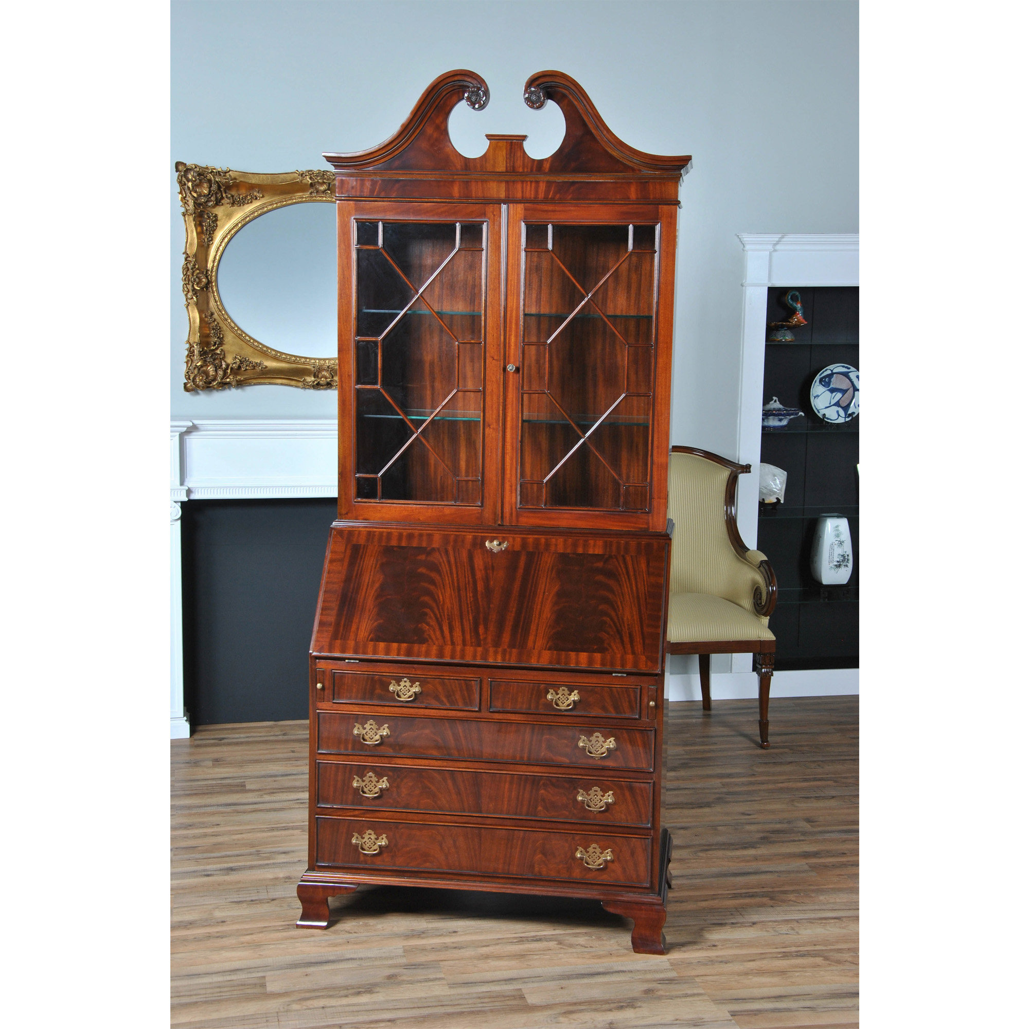 Niagara Mahogany Secretary Desk | Wayfair
