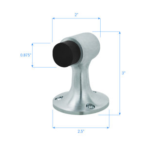 Nuk3y Steel Floor Mount Stop | Wayfair