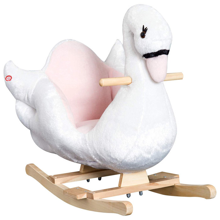 Qaba Kids Plush Toy Swan Style Rocker & Reviews | Wayfair