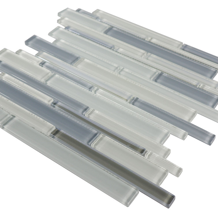 Symple Stuff Lyda Random Sized Glass Linear Mosaic Wall Tile - Wayfair ...