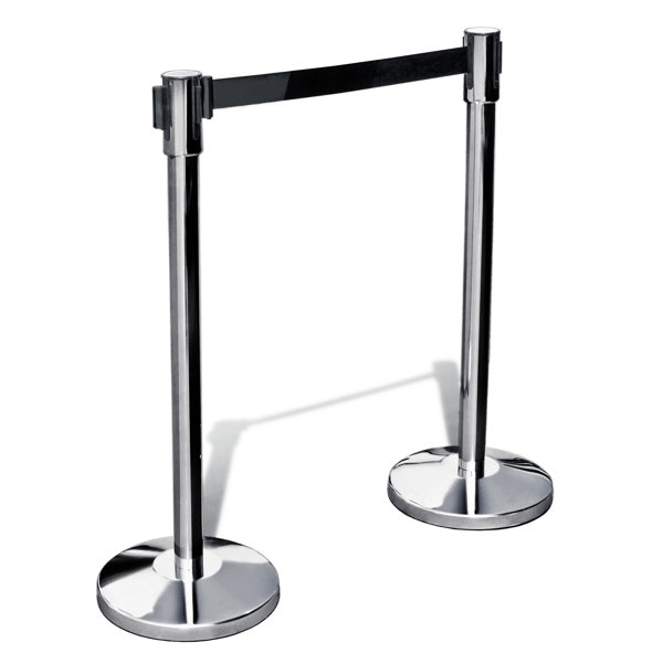 Safety Barriers GYMAX 6PCS Safety Stanchion Crowd Control Stand Set for ...