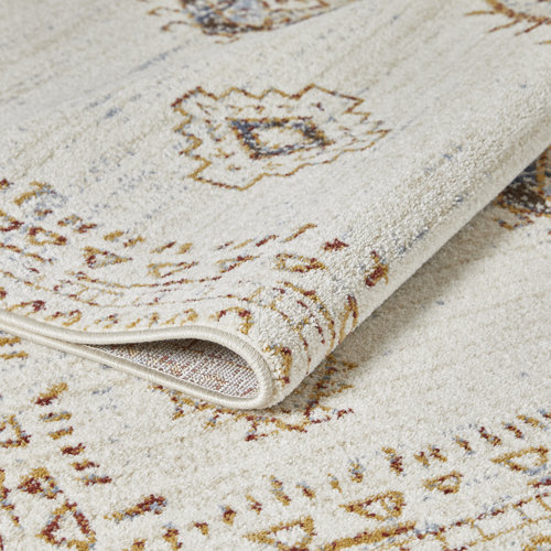 Union Rustic Anastasija Performance Cream Rug & Reviews | Wayfair