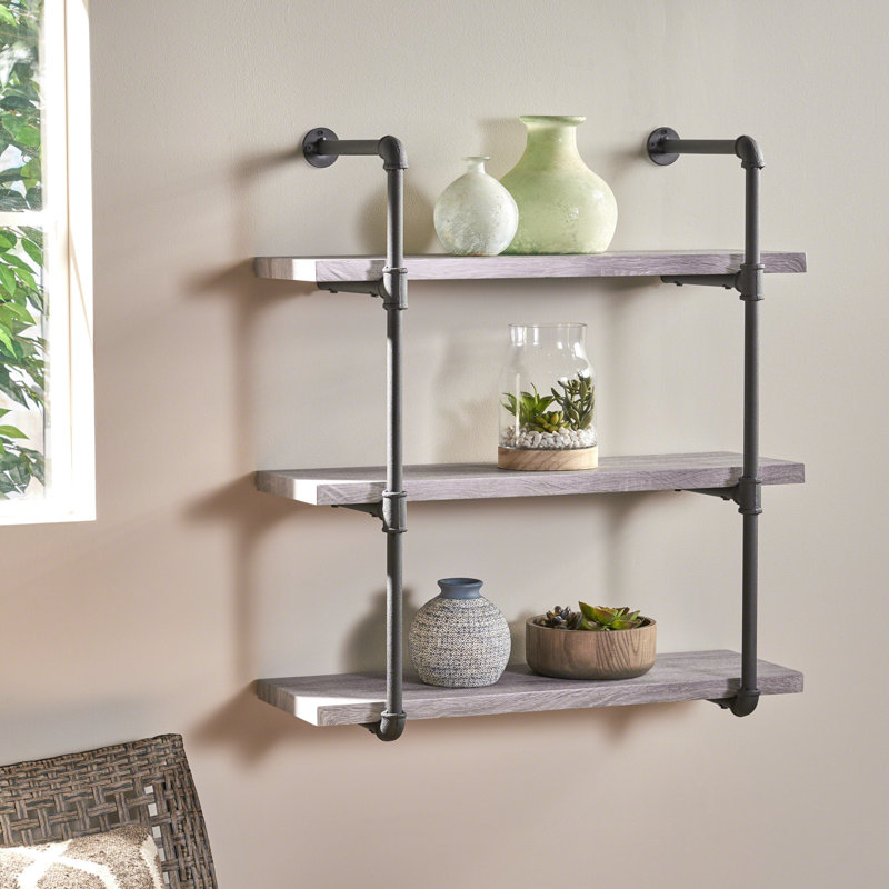 Williston Forge Cillian 3 Tier Faux Wood Wall Shelf & Reviews | Wayfair