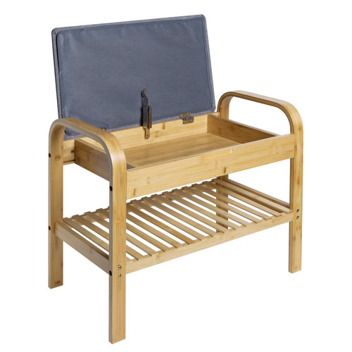 Red Barrel Studio® Wood Flip Top Storage Bench & Reviews | Wayfair