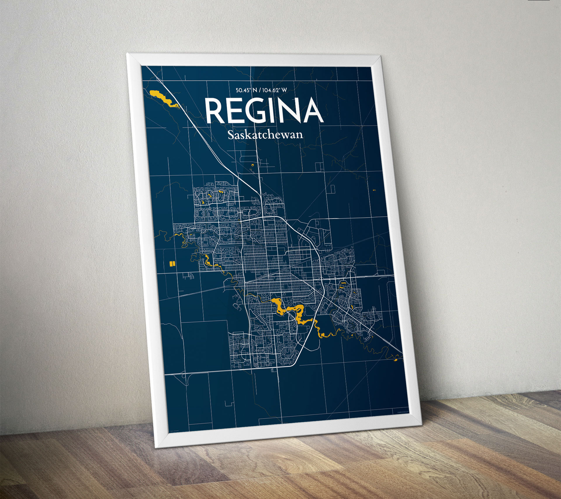 OurPoster.com Regina City Map - Graphic Art | Wayfair