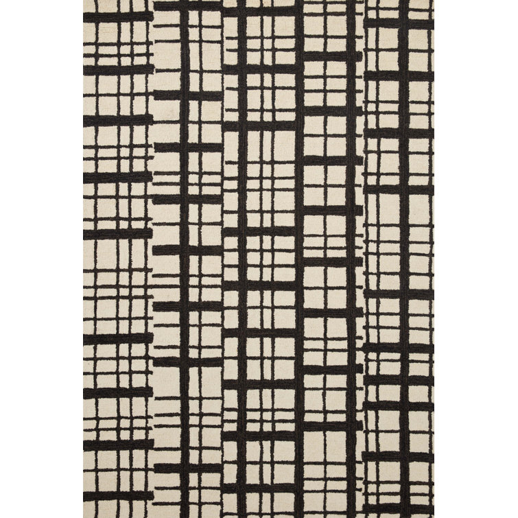 Chris Loves Julia x Loloi Polly Checkered Hand Tufted Jute/Sisal/Wool ...