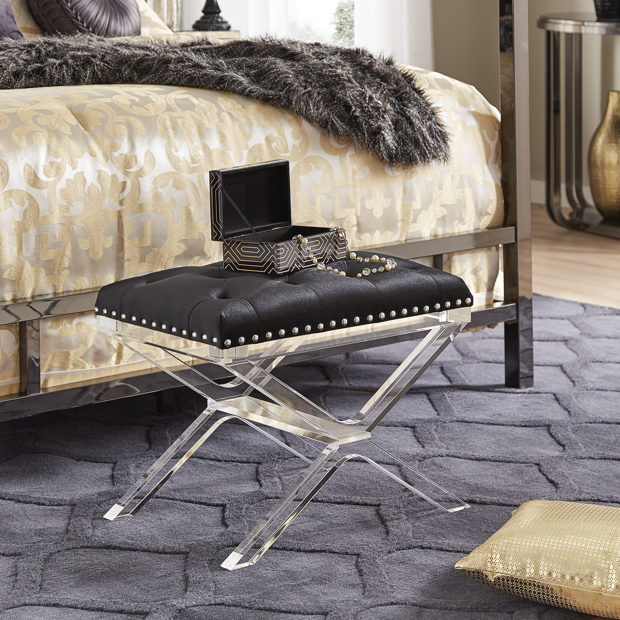 Mercer41 Chaj Upholstered Bench | Wayfair