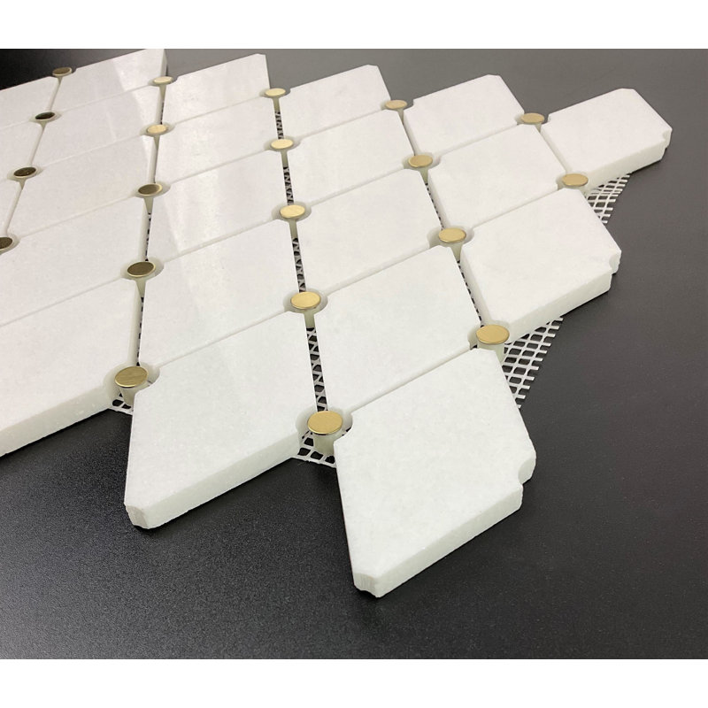 ES Stone Thassos Marble Mosaic Wall Tile & Reviews | Perigold