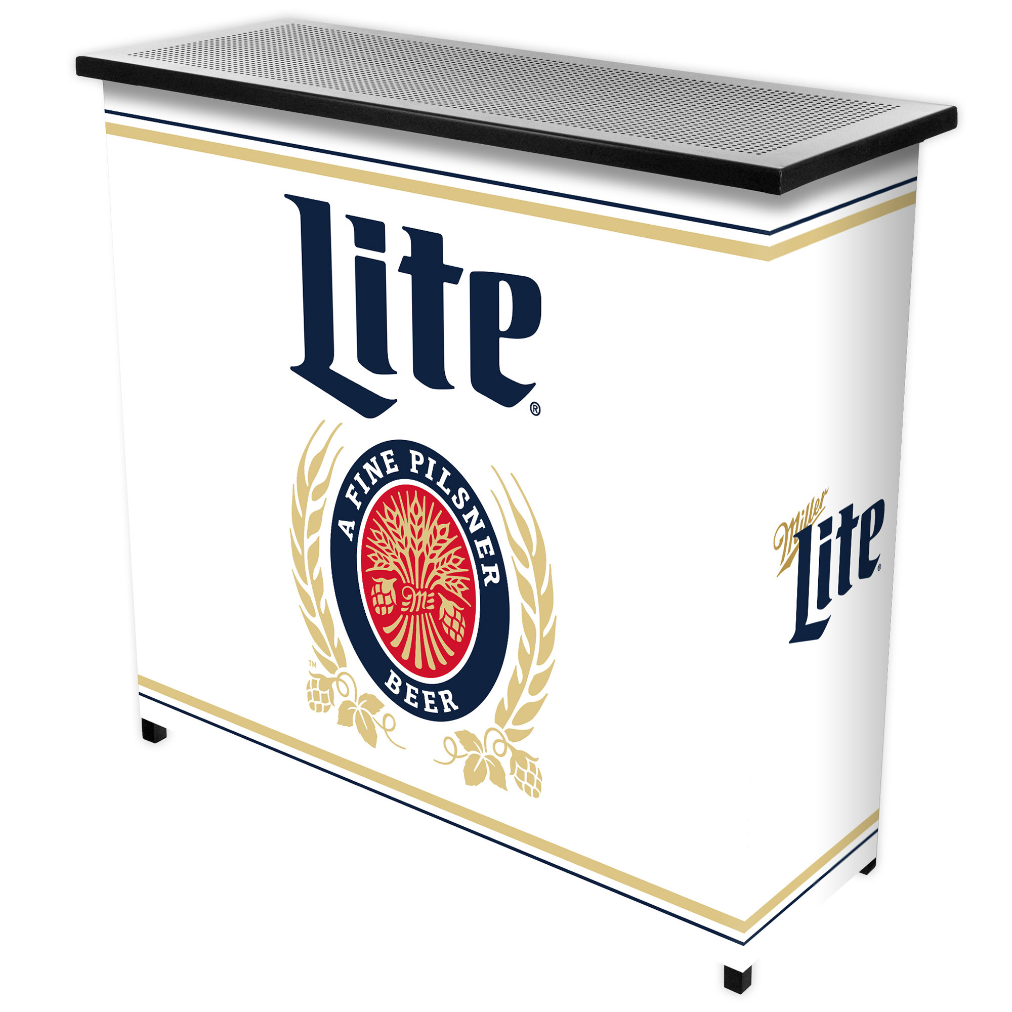 Trademark Global Miller Lite Bar with Wine Storage & Reviews | Wayfair