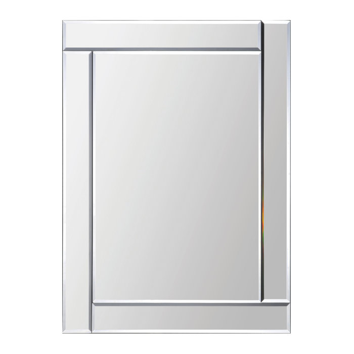 House of Hampton® Alexzander Rectangle Glass Wall Mirror & Reviews ...