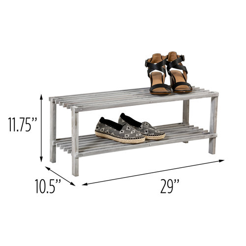 Highland Dunes 2-Tier 8 Pair Shoe Rack & Reviews | Wayfair