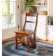 Plow & Hearth 3 - Step Wood Folding Small Step Ladder | Wayfair