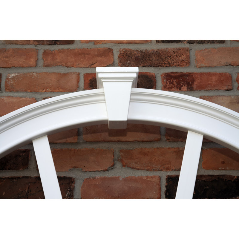 Charlton Home® Kerrimore 83.75'' H x 49'' W Vinyl Arched Trellis ...