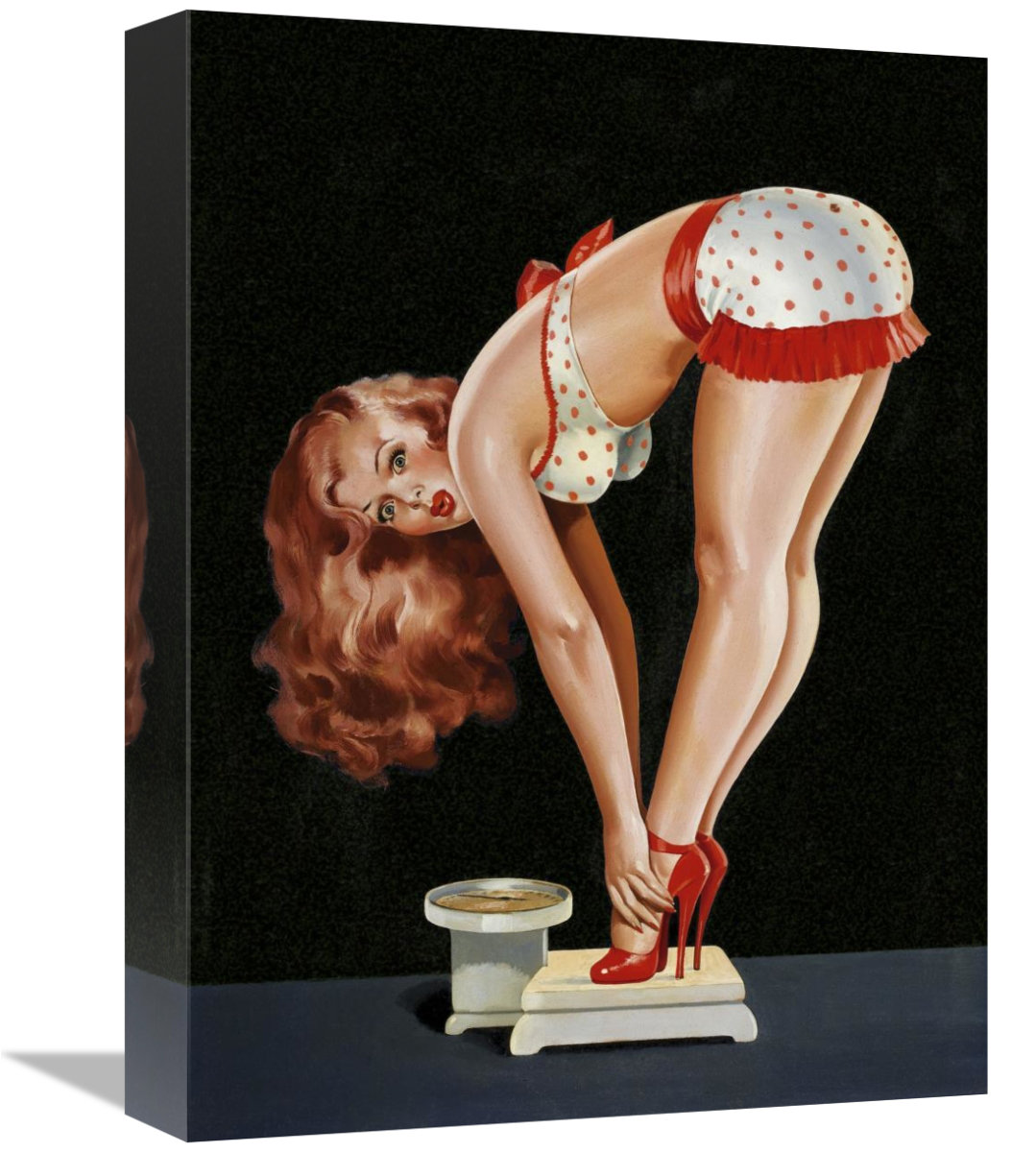 Bless international Wink Magazine On A Scale On Canvas by Peter Driben Print | Wayfair