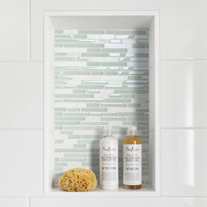 Mosaic Kitchen Linear Wall Tile | Wayfair