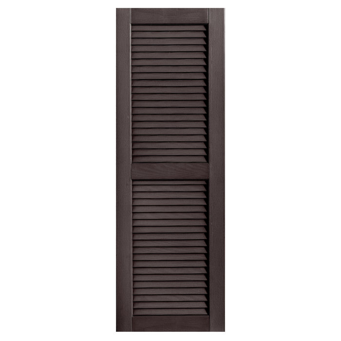 Alpha Shutters Straight Top Open Louver Shutters Pair & Reviews | Wayfair