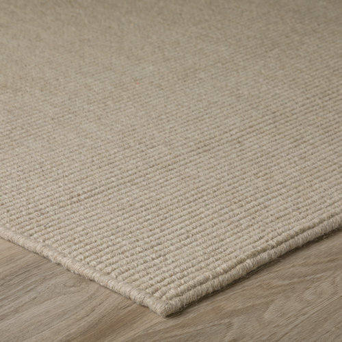 Bayou Breeze Dionne Handmade Hand Hooked Wool Taupe Rug & Reviews | Wayfair
