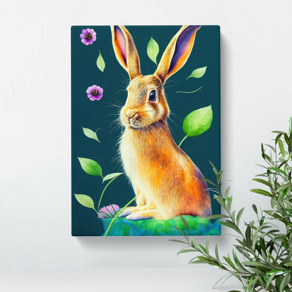 Brambly Cottage Magnificent Hare - Wrapped Canvas Graphic Art | Wayfair ...