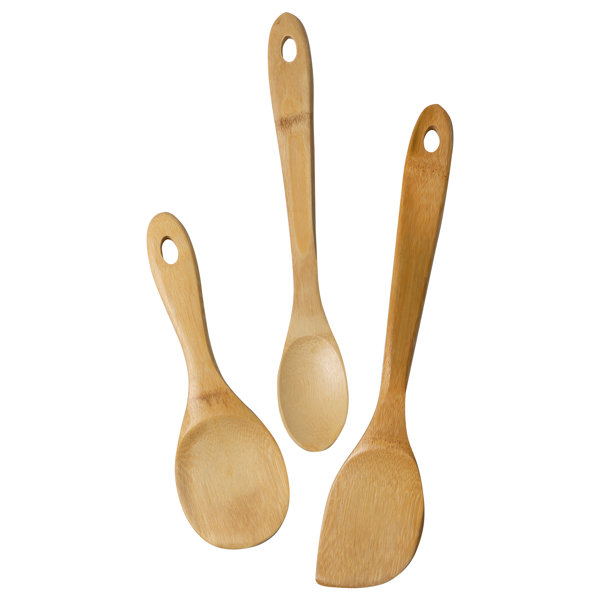 JOYCE CHEN 3 -Piece Bamboo Cooking Spoon Set | Wayfair