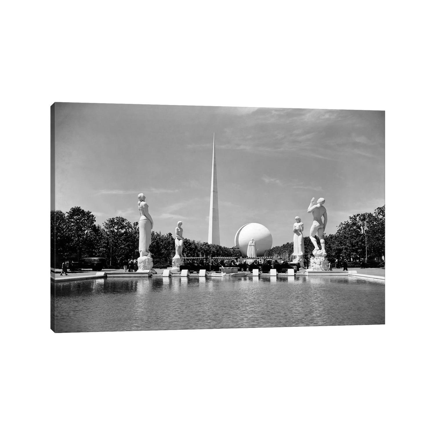 17 Stories Constitution Mall 1939 World's Fair Pond Surrounded By ...