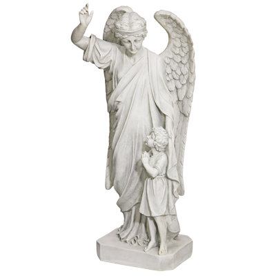 Design Toscano Guardian Angel Child's Prayer Statue & Reviews | Wayfair