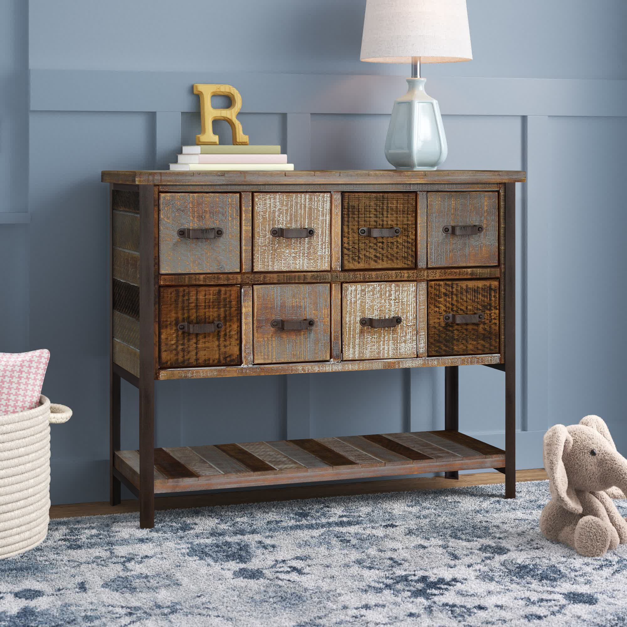 Trent Austin Design® Klem 32'' Tall 8 - Drawer Apothecary Accent Chest ...