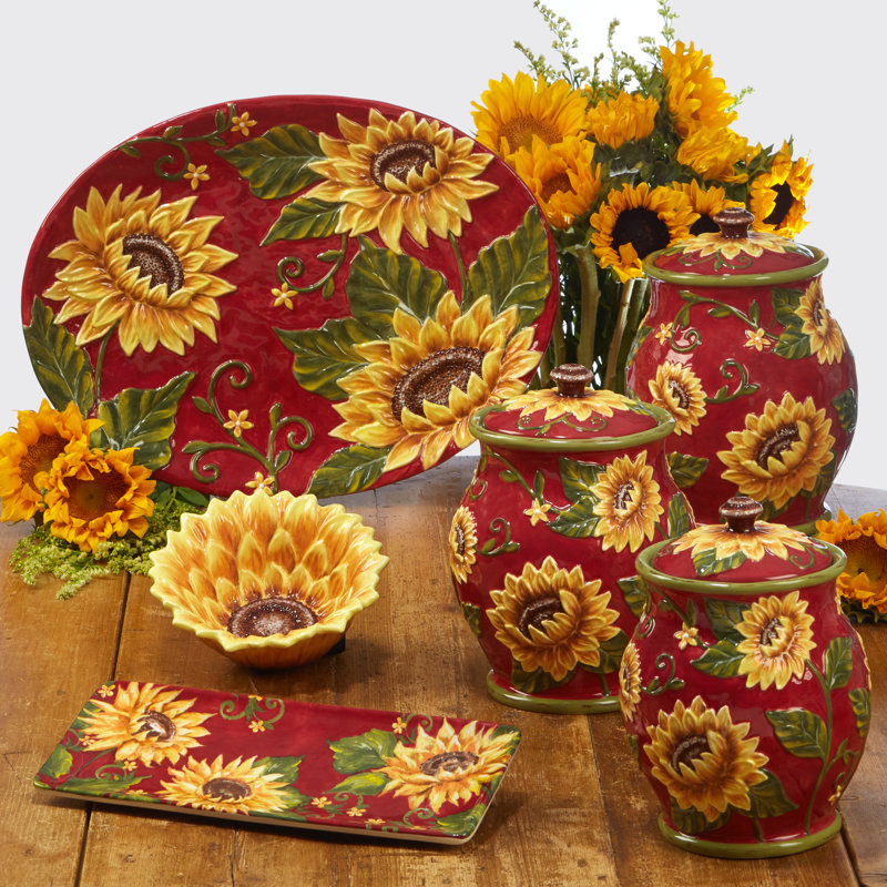 Certified International 14 oz. Sunset Sunflower Dessert Bowl & Reviews ...