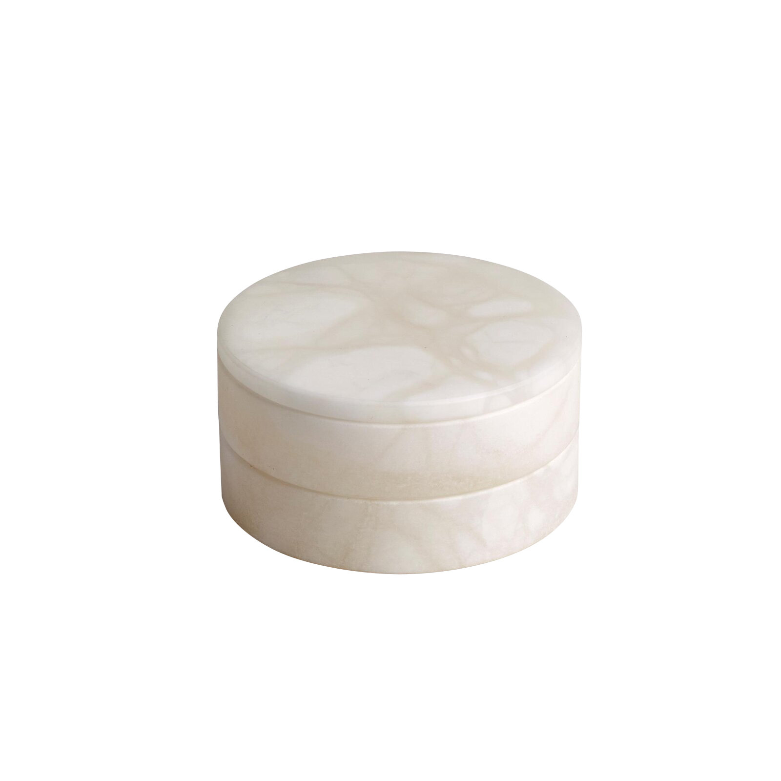 Global Views Alabaster Swivel Box-White | Wayfair