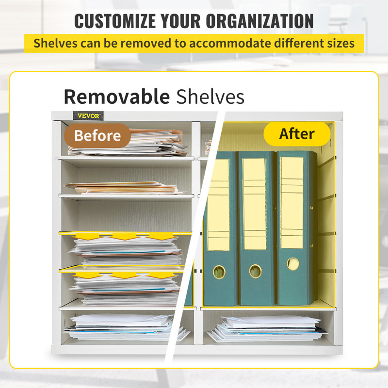 VEVOR 12 Compartments Literature Organizer | Wayfair