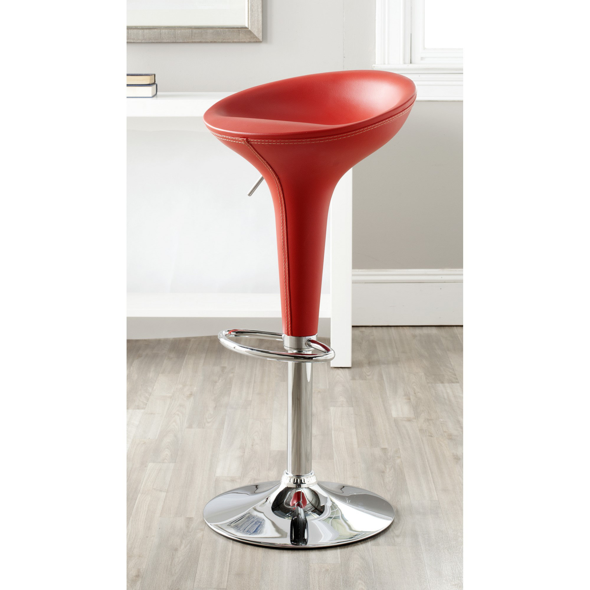Orren Ellis Bunky Swivel Adjustable Height Bar Stool & Reviews | Wayfair