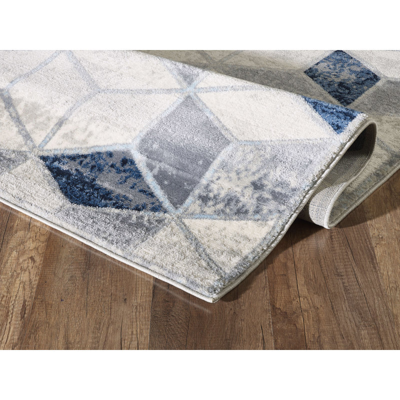 Corrigan Studio® Jenifry Geometric Gray Area Rug & Reviews | Wayfair