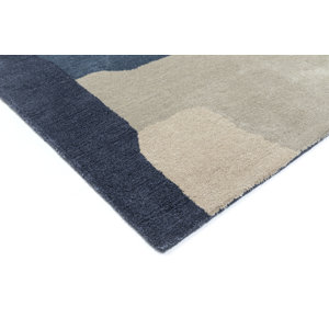 AllModern Linn Handmade Hand Tufted Blue Rug & Reviews | Wayfair